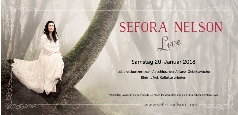 Konzert mit Sefora Nelson – Kirchengemeinde Bernloch, Meidelstetten mit ...